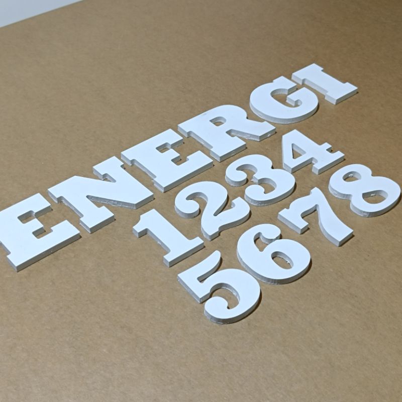 Jual huruf timbul PVC 10cm | Shopee Indonesia