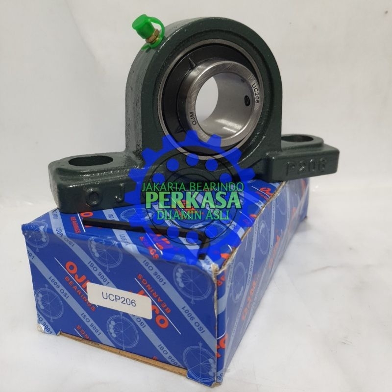 Jual UCP 206 as 30mm BEARING DUDUK PILLOW BLOCK UCP206 as 30 mm MERK OJM | Shopee Indonesia