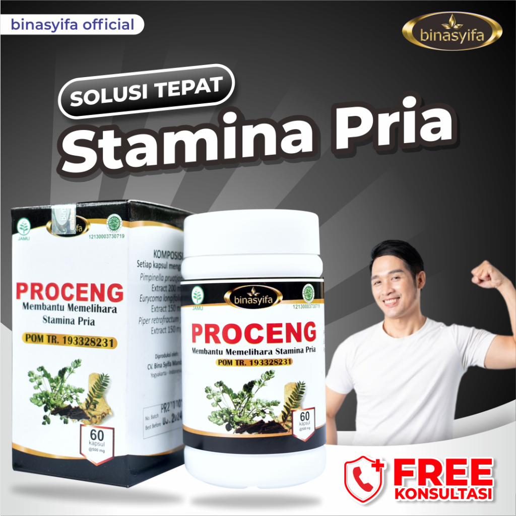 Jual PROCENG Stamina Pria Kuat Tahan Lama Kapsul Herbal Original Aman ...