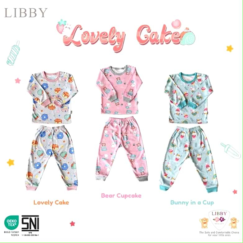 Jual 3 PCS SETELAN PANJANG MERK LIBBY MOTIF LOVELY CAKER TERBARU SNI SIZE S M L 2L XL XXL - SNI ...