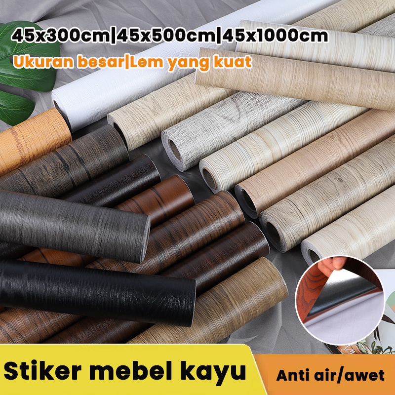 Jual 【kami】stiker kayu stiker motif kayu stiker meja kayu stiker serat ...