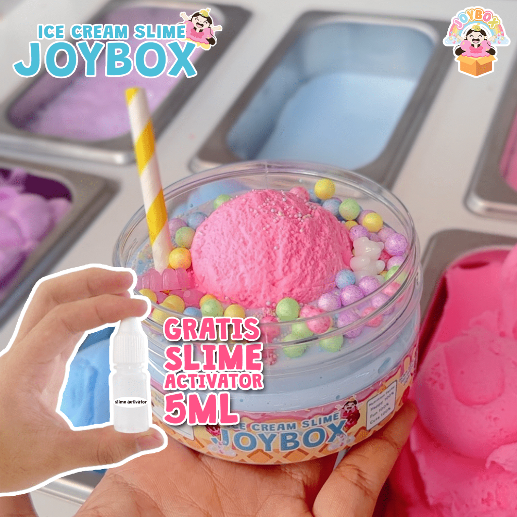 Jual ICE CREAM SLIME by JOYBOX custom es krim gelato fluffy stretchy ...