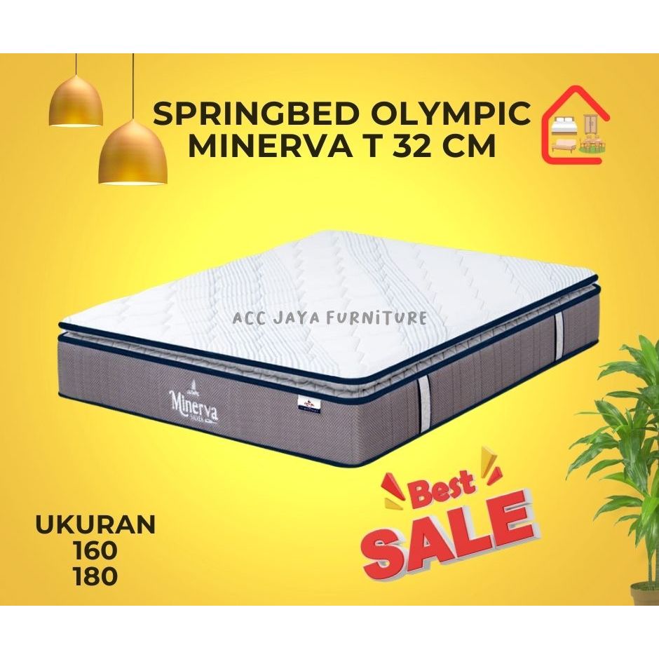 Jual Kasur Spring Bed OLYMPIC MINERVA PILLOW TOP REBOUNDED Kasur Saja ...