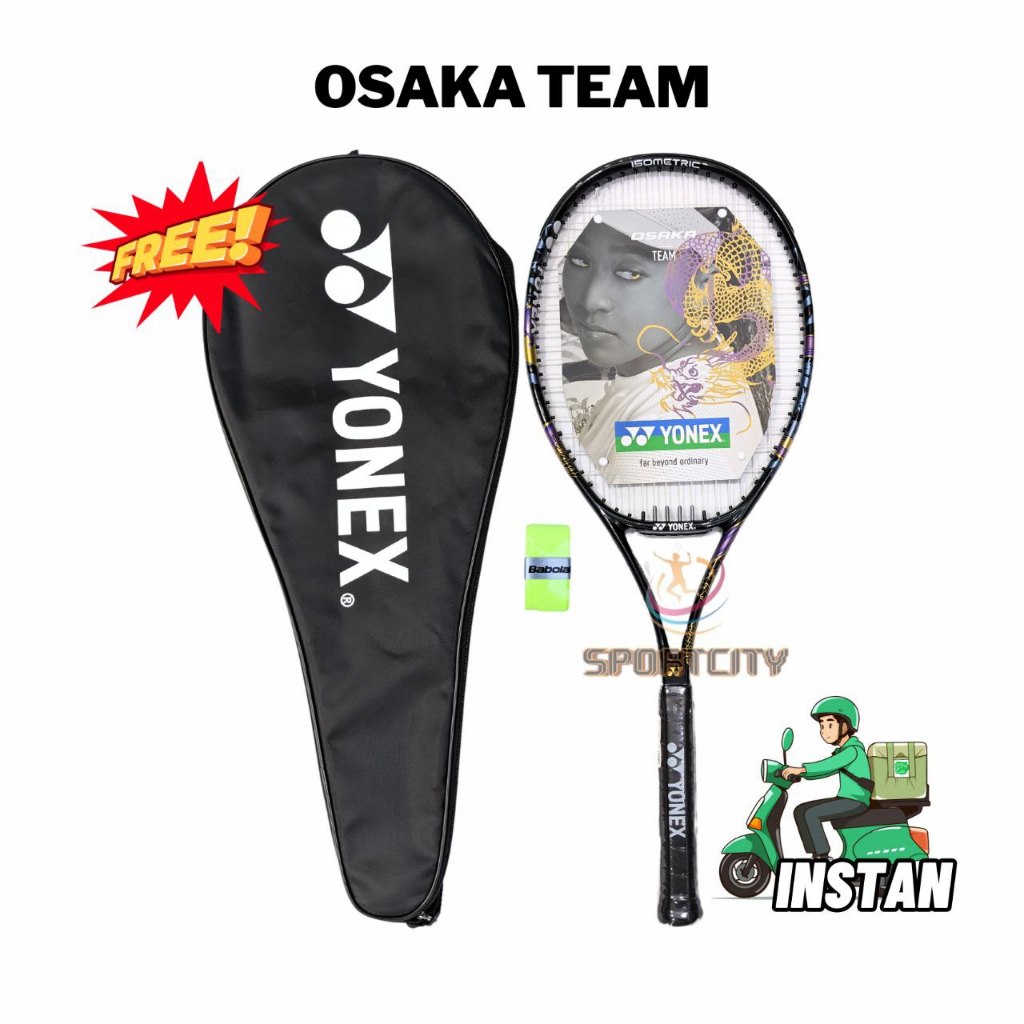 Jual Raket Tenis Yonex Osaka Team Gold Purple Original (100sq/290g ...