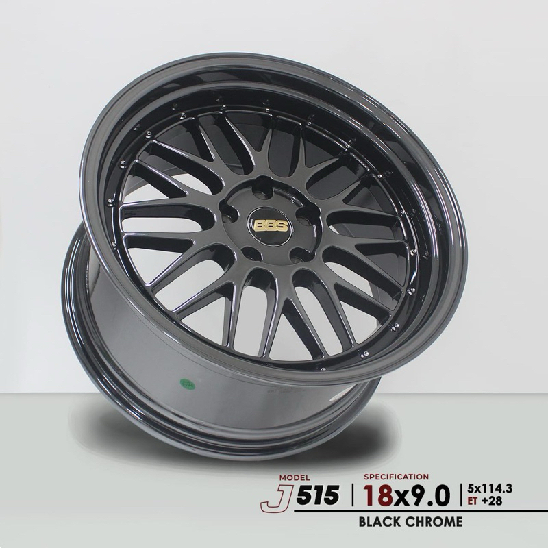 Jual velg bbs lm r18 black chrome pcd 5x114 kondisi baru | Shopee Indonesia