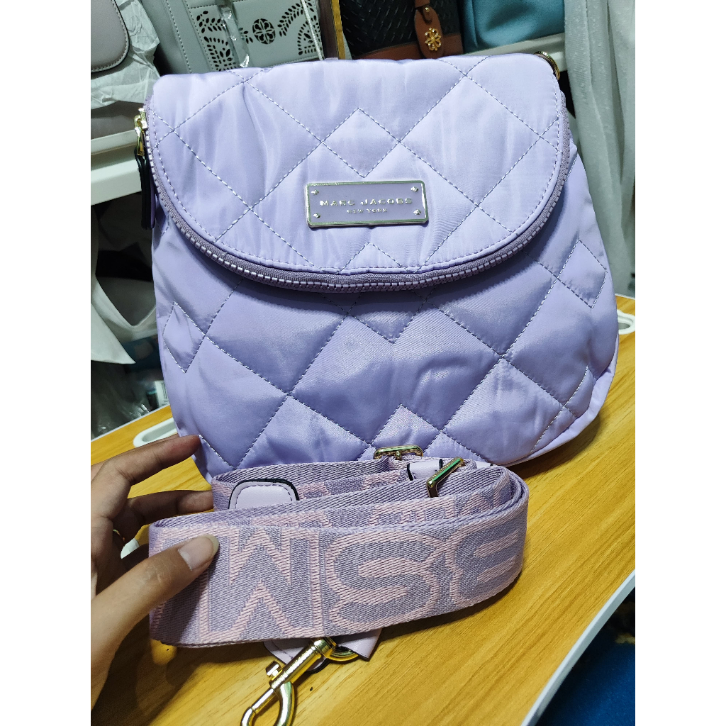 Jual FASHION BAG - MJ Preppy Crossbody Lilac - Nylon | Shopee Indonesia