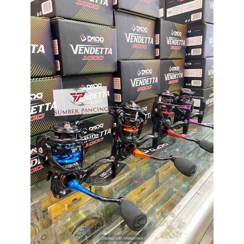Jual Reel Daido Vendetta 1000 2000 3000 4000 6000 power handle | Shopee ...