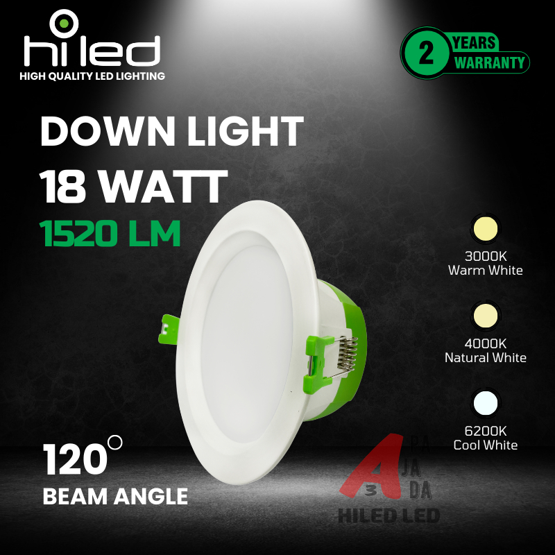 Jual LED DOWNLIGHT GREEN-2 18 WATT HILED | Shopee Indonesia