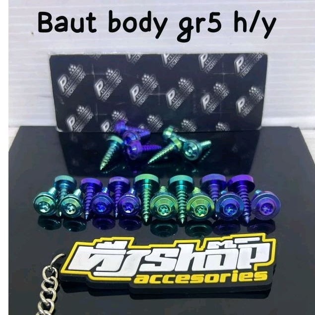 Jual baut body titanium nmax Vario aerox beat H Y probolt baut titanium ...