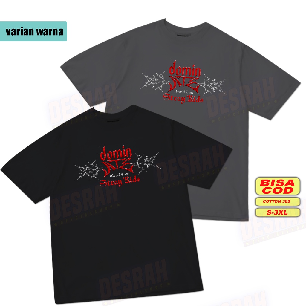 Jual kaos kpop Straykids Domin ATE world tour 2024 versi LOGO besar ...