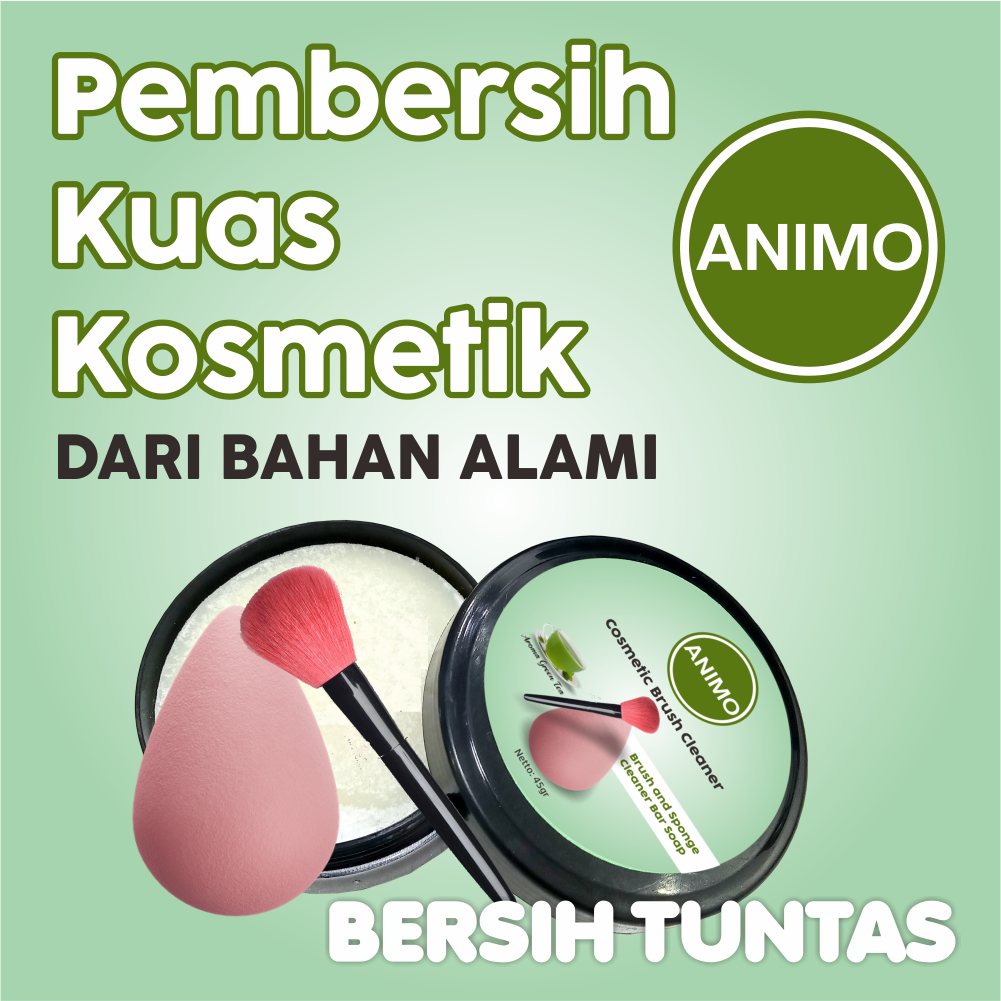 Jual Animo Sabun Pembersih Kuas Make Up Kemasan Pot 45 gram | Shopee ...