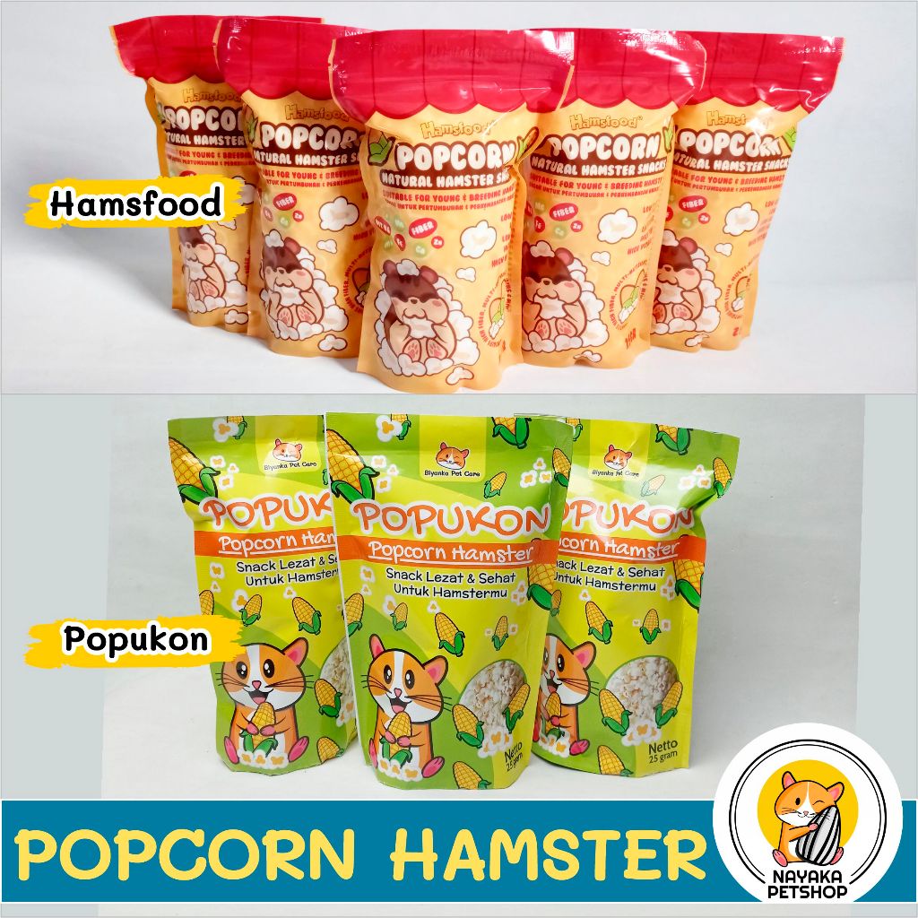 Jual Hamsfood Popcorn Hamster 25gr Pakan Cemilan Makanan Snack Extra ...