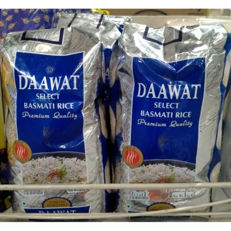 Jual DAAWAT SELECT BASMATI RICE PREMIUM QUALITY 1kg | Shopee Indonesia
