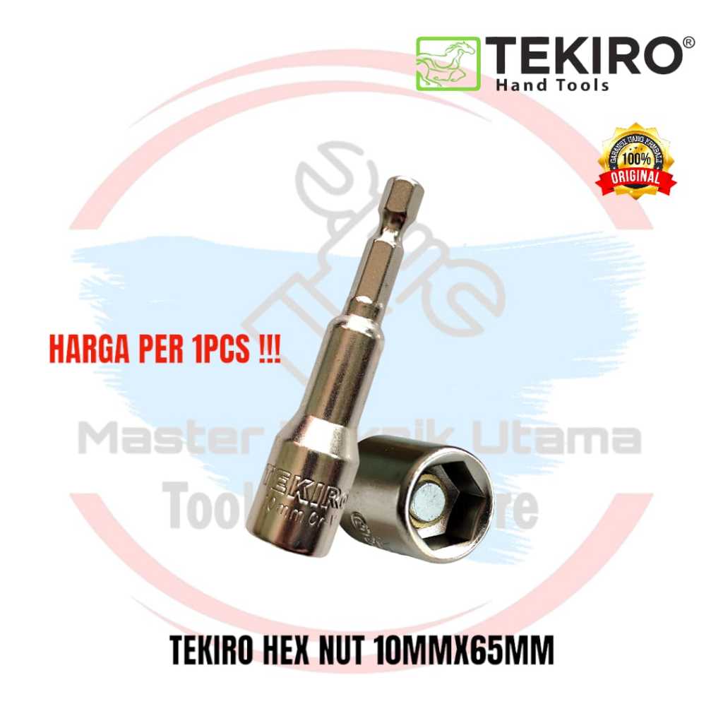 Jual TEKIRO Mata Bor Sok Roofing Magnet Hexnut 10mm X 65mm Sock Baut ...