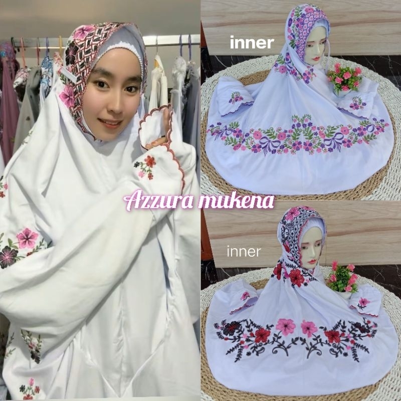 Jual MUKENA TERUSAN DEWASA PLUS INNER KAIN PUTIH | Shopee Indonesia