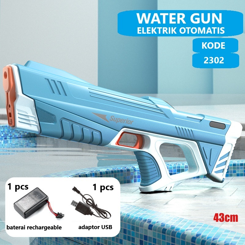 Jual Mainan Anak Electric Water Gun KODE 2302 Tembakan Air Elektrik Otomatis | Shopee Indonesia