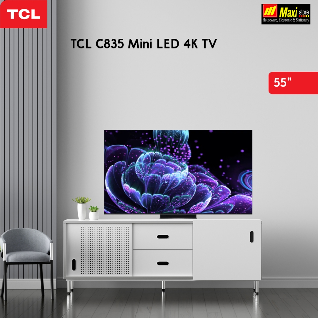 Jual TCL 55C835 Mini LED 55 Inch 4K QLED Google Smart TV - Garansi Resmi | Shopee Indonesia