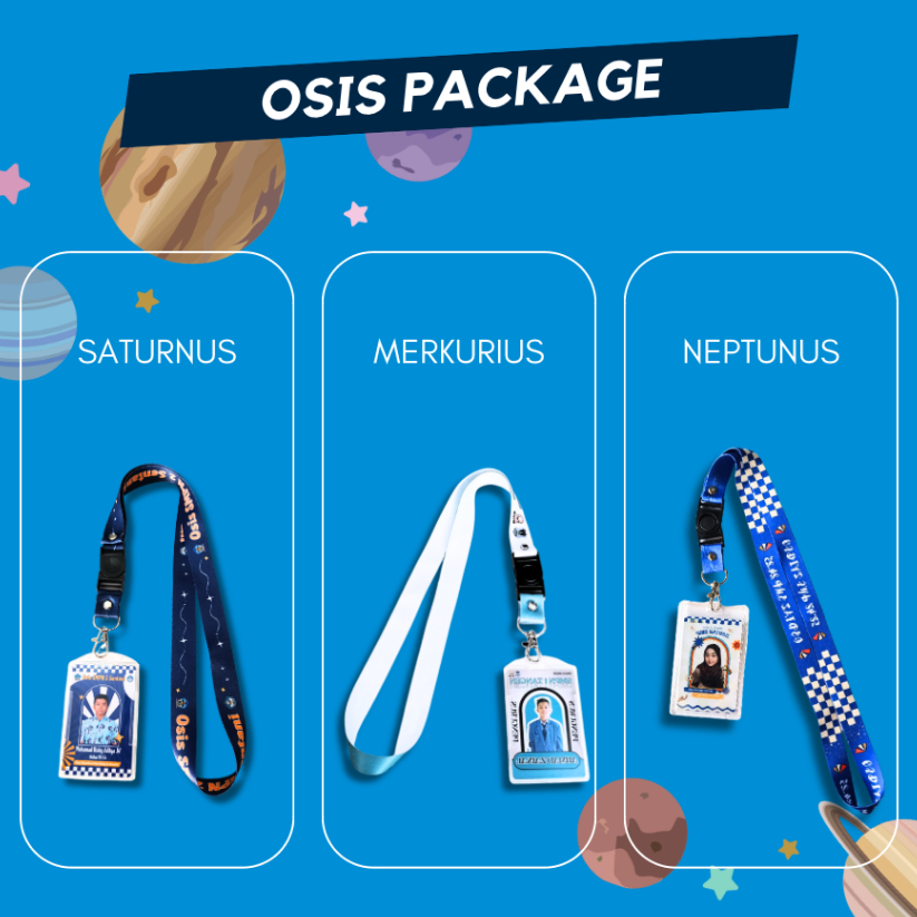 Jual ID CARD LANYARD OSIS Terbaru dengan Desain Ekslusif dan Klip Anti ...