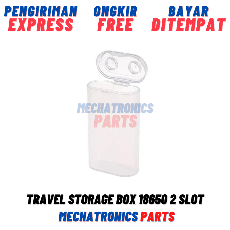 Jual Travel Storage Box 2x 18650 Kotak Simpan Baterai 2 Slot | Shopee ...