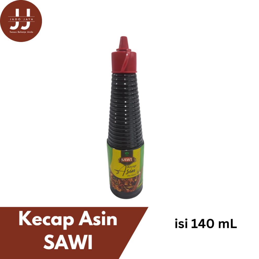 Jual [Jago Jaya] Kecap Asin SAWI 140mL - Kecap Asin botol kecil - Kecap ...