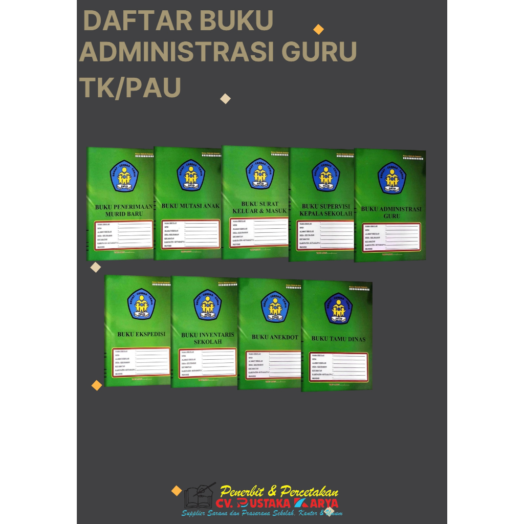 Jual Buku Administrasi Guru TK/PAUD | Shopee Indonesia