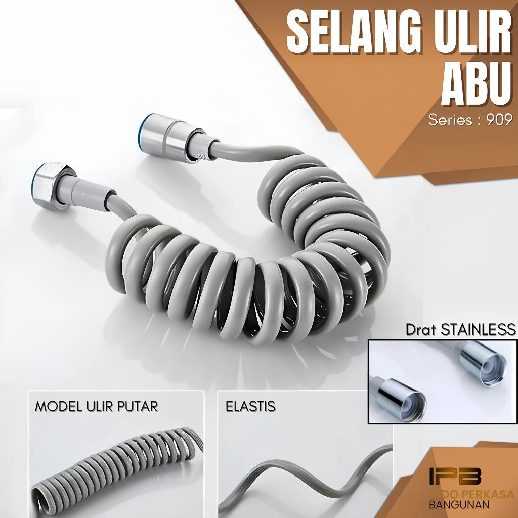 Jual FLUSSO Selang Spiral Jet Shower | Selang Shower Spiral Toilet 1,5 ...