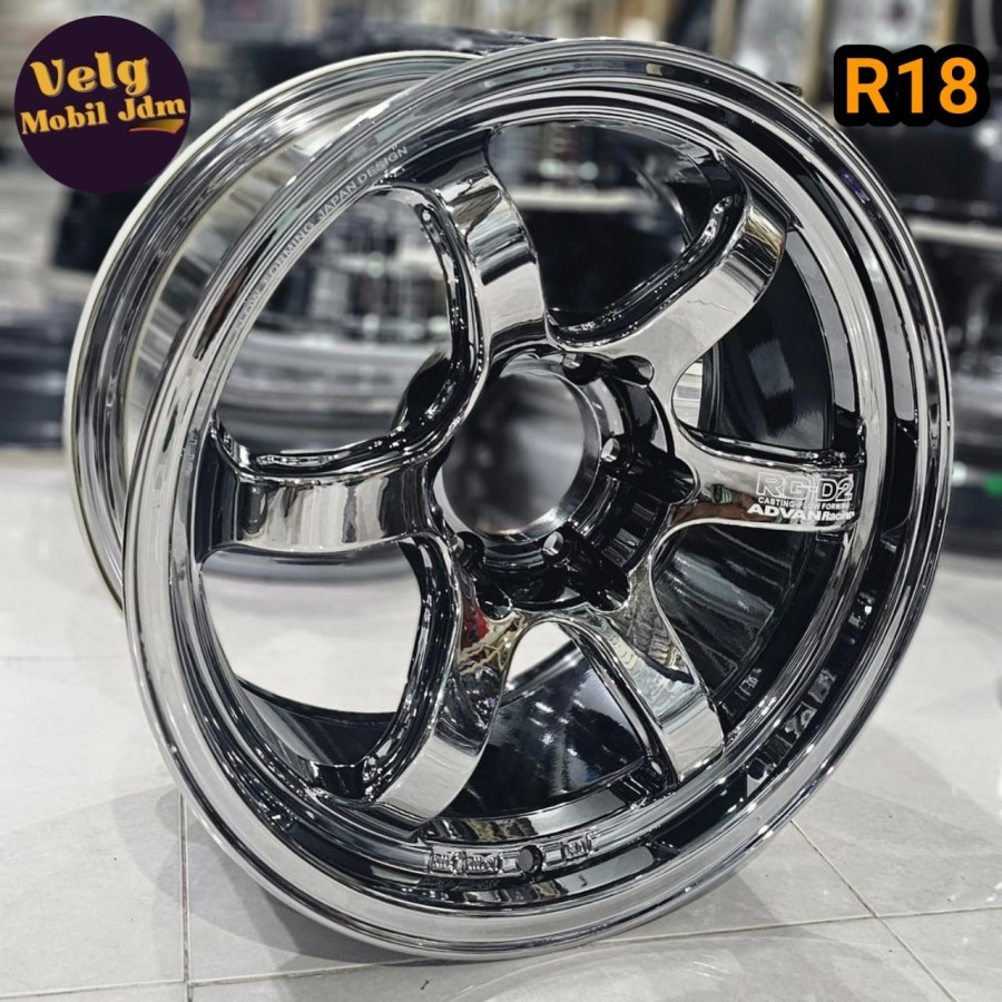 Jual velg black crome r18 ADVAN RG D2 FLOW FORMING velg ring 18 Fortuner Pajero Hilux | Shopee ...