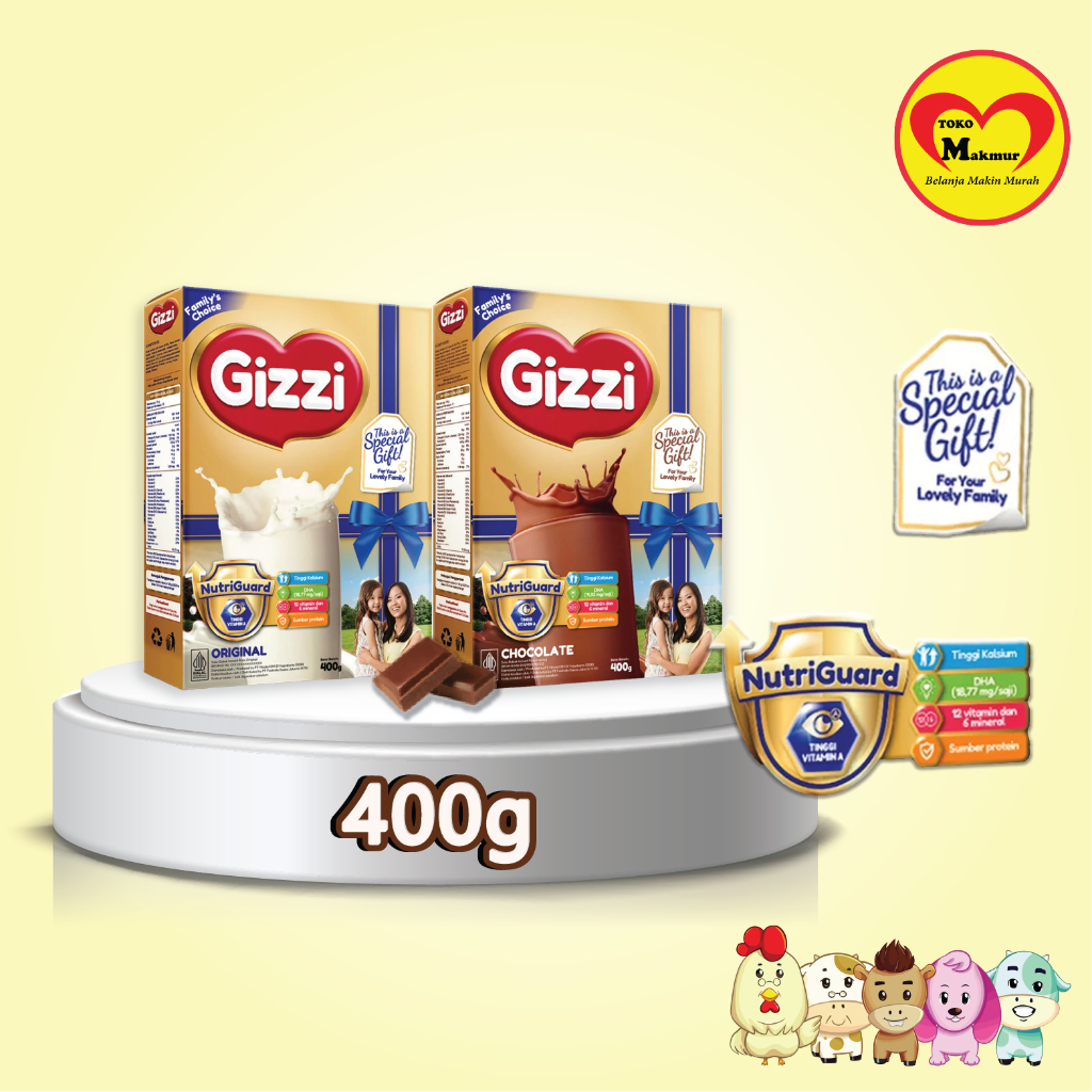 Jual Gizzi Powder Milk Original / Coklat 400gr / Toko Makmur Online ...