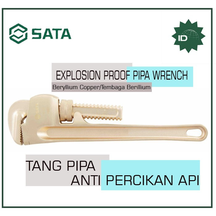 Jual Tang Pipa Anti Api Sata 31181 - 10"(Explosion Proof Pipe Wrench ...