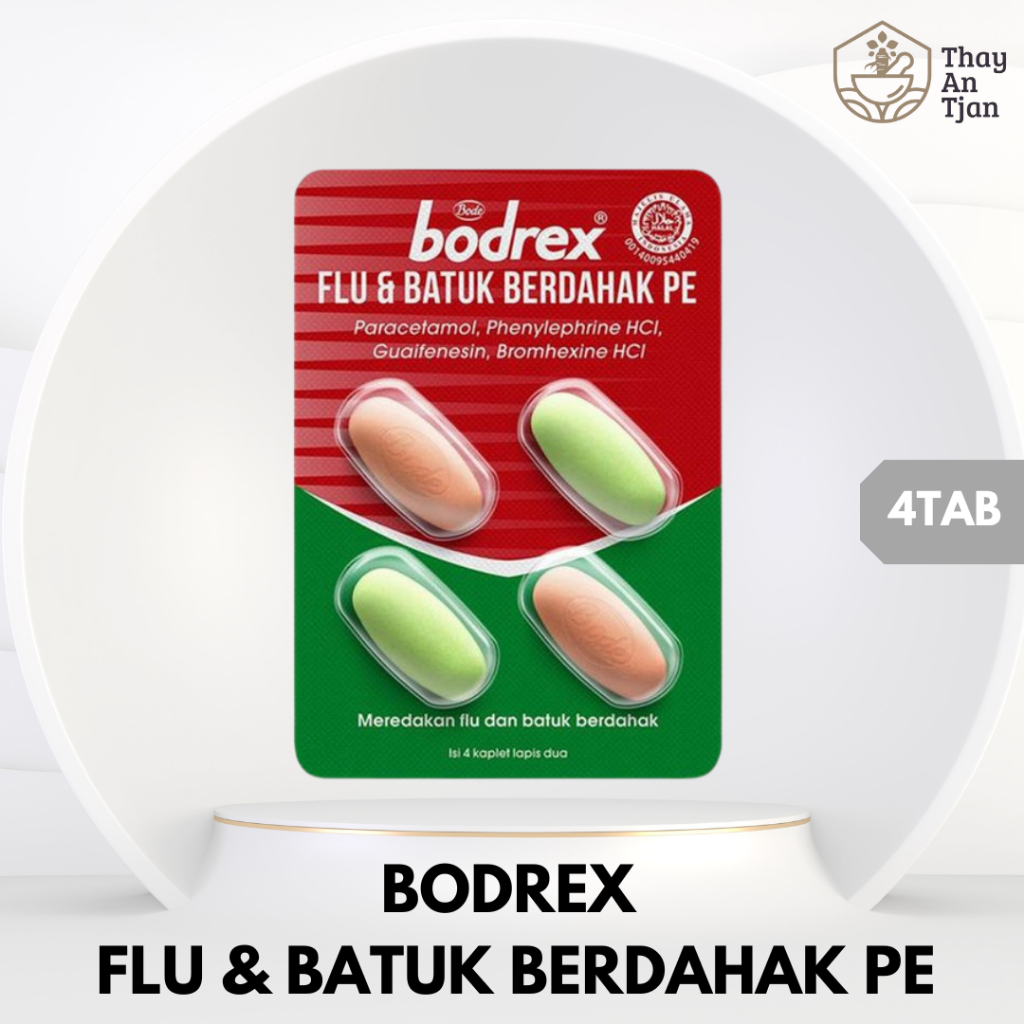 Jual BODREX FLU DAN BATUK BERDAHAK PE | ISI 4 TABLET | Shopee Indonesia