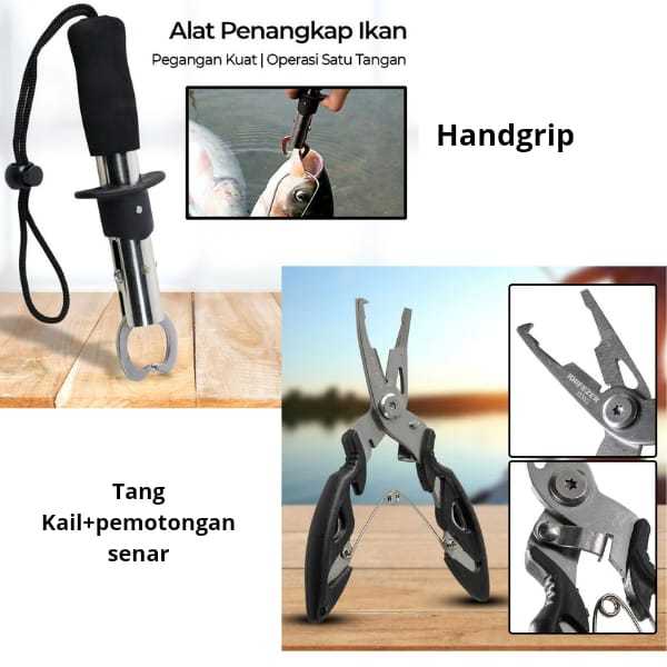 Jual Tang pancing dan fising lip grip penjepit ikan pembuka mata kail ...