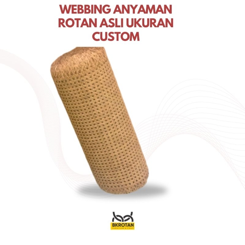Jual webbing anyaman rotan alam ukuran custom 220x45 | Shopee Indonesia