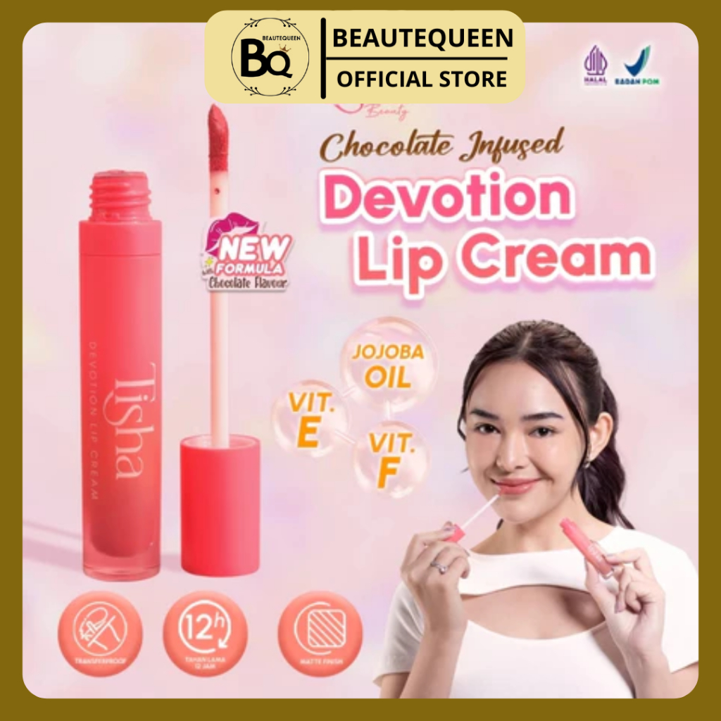 Jual TISHA Beauty Devotion FREE CLEANSING BALM MINI)Lip Cream - Smudge ...