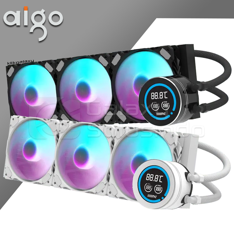 Jual AIGO DARKFLASH Nebula DN 360D ARGB 360mm Liquid CPU Cooler - BLACK WHITE | Shopee Indonesia