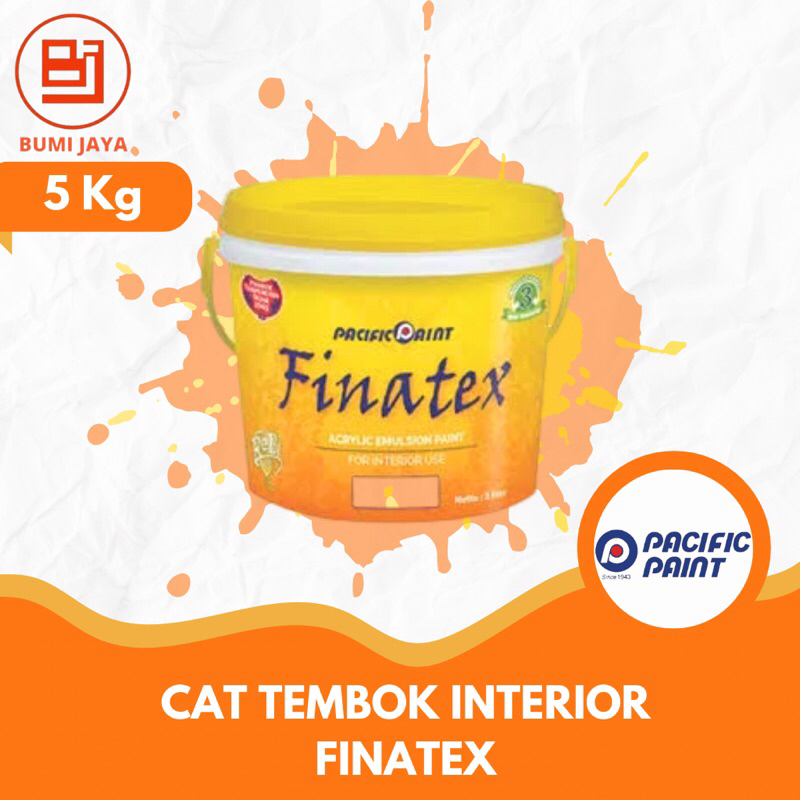Jual Cat Tembok Interior Finatex Pacific Paint 5kg | Shopee Indonesia