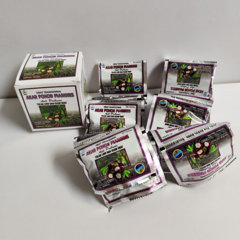 Jual KAPSUL AKAR POHON MANGGIS 1 BOX ISI 20 SACHET | Shopee Indonesia