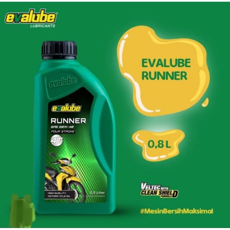 Jual OLI EVALUBE RUNNER 4T 800ML 20W40 | Shopee Indonesia