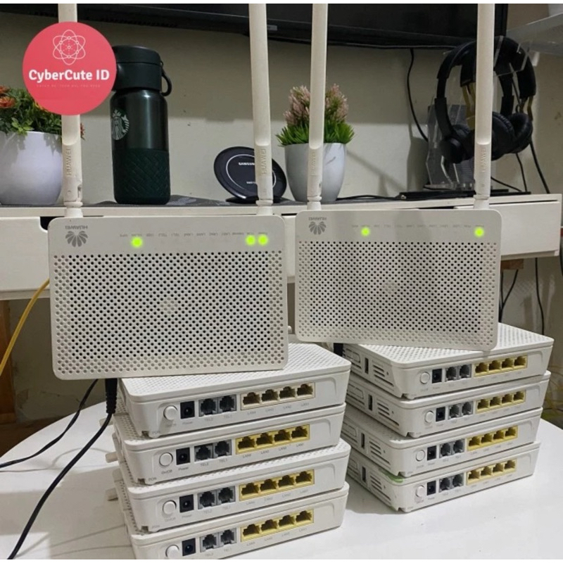 Jual Router WiFi ONT Huawei HG8245H5 | 5H5 | Voucheran | Port Biru & Hijau | Shopee Indonesia