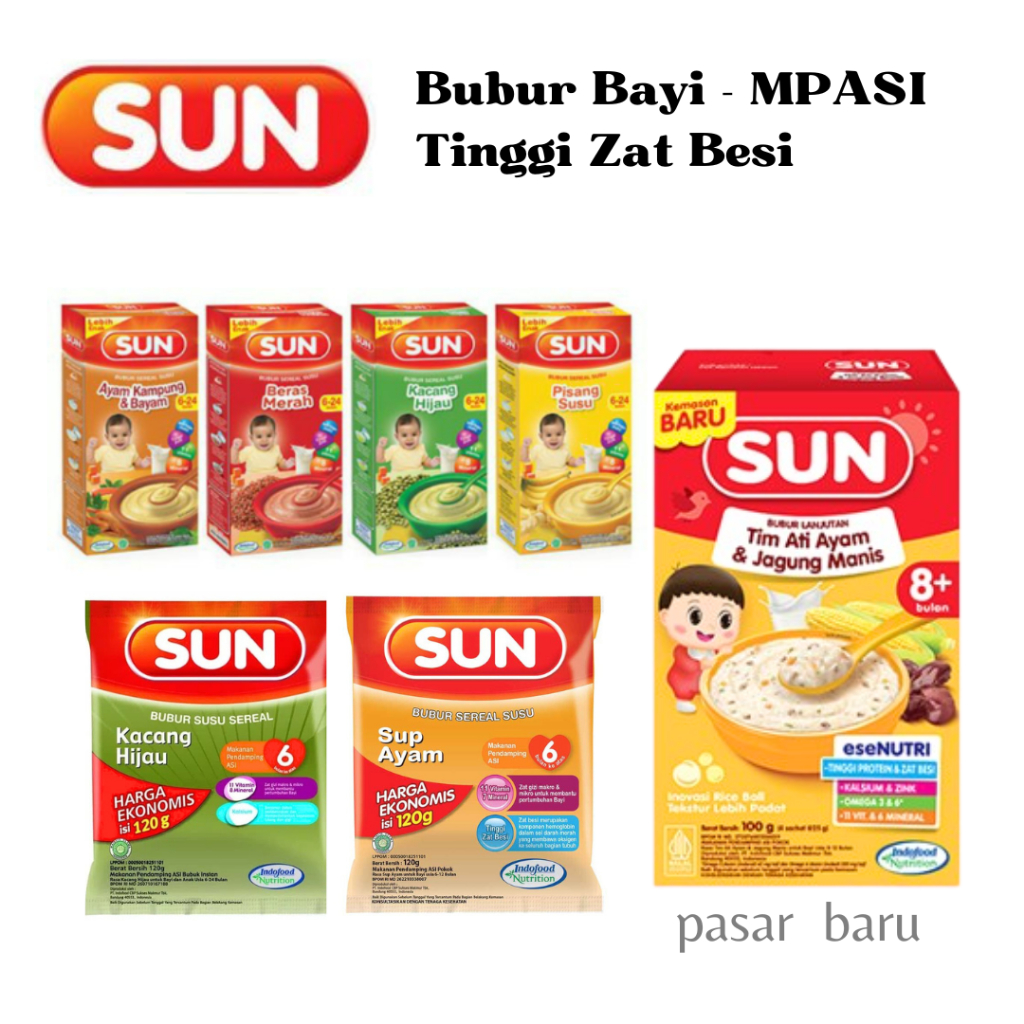 Jual Sun Bubur Bayi 6 Bulan Keatas - Rasa Lengkap - Kaya Vitamin ...