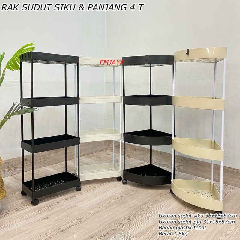 Jual RAK TROLI RODA || RAK SERBAGUNA || RAK 4 SUSUN || RAK DAPUR / RAK ...