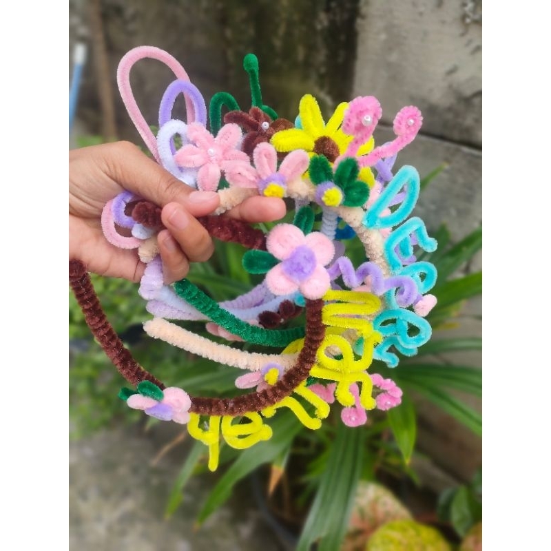Jual Bando kawat bulu Custom NAMA ( bisa untuk anak2 hingga dewasa ...