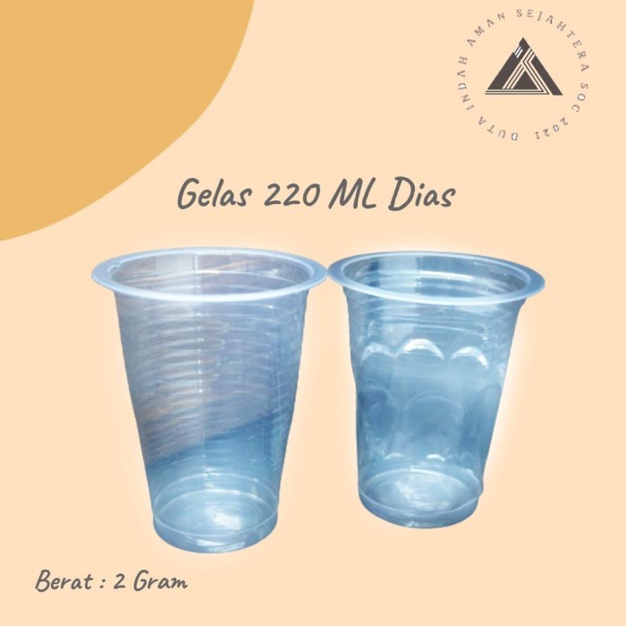 Jual Gelas Plastik Cup Aqua / Gelas Kopi 220ml Isi 50Pcs | Shopee Indonesia