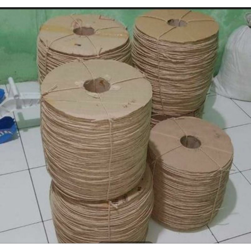 Jual tali kertas paper bag paper rope kraft ukuran 3mm isi 12kg ...