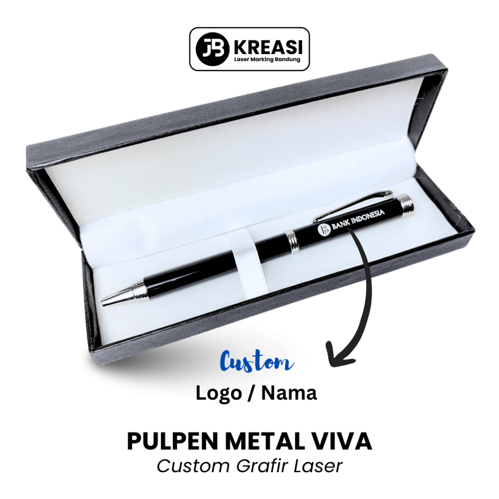 Jual Pulpen Custom Pen Metal Viva Cetak Grafir Laser + Gift Box ...