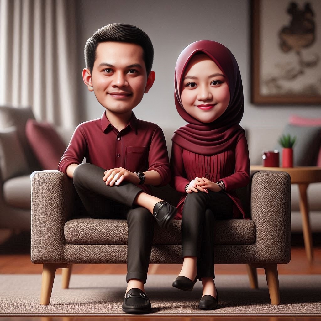 Jual Edit Foto Karikatur 4D | Keluarga Besar | Shopee Indonesia