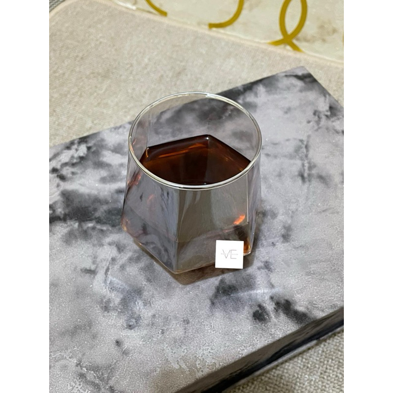Jual Gelas Estetik Hexagonal 310 ml - Gelas Hologram - Gelas Cafe ...