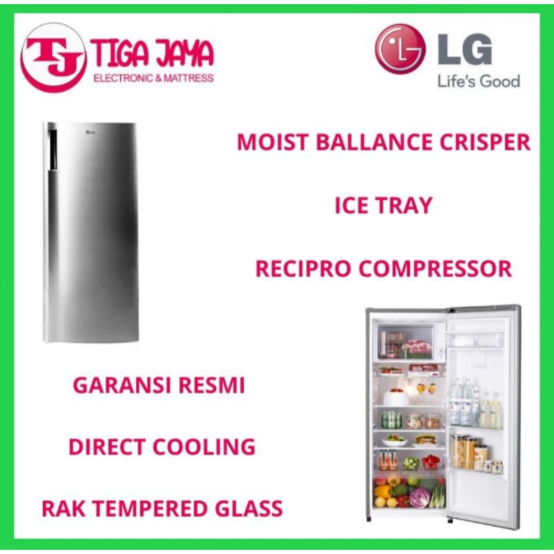 Jual LG GNY201CLS KULKAS 1 PINTU 196 LITER LG GN Y201CLS GN-Y201CLS | Shopee Indonesia