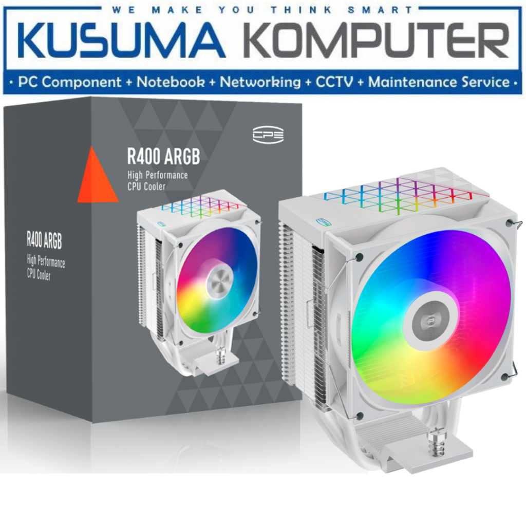 Jual PCCOOLER PC Cooler R400 ARGB White CPU Cooler | Shopee Indonesia