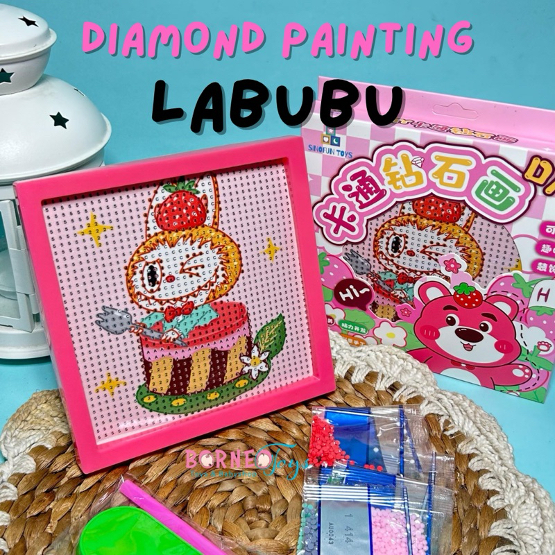 Jual NEW ITEM DIY SET DIAMOND PAINTING LABUBU/DIAMOND PAINTING LABUBU ...