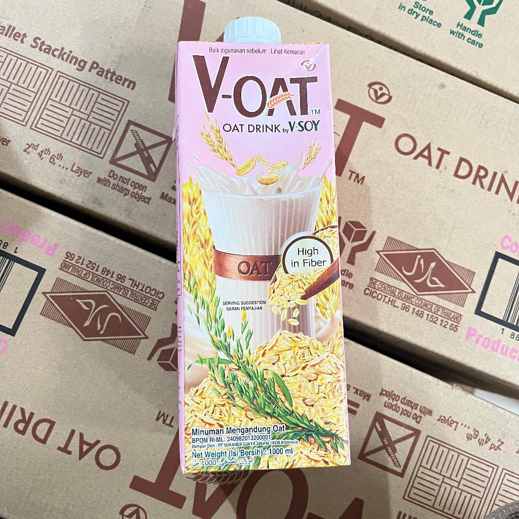 Jual V-OAT Soy Milk Susu Kacang Kedelai Oat Premium Vsoy 1L 1 Liter ...